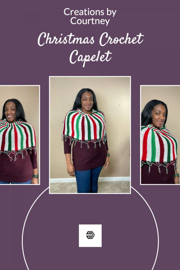 How to crochet the Christmas Capelet - Creations By Courtney